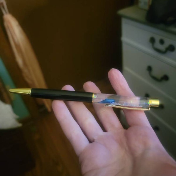 Dolphin Float Pen, Floating Pen, Dolphin Gift, Ocean Gift, Snow Globe ...