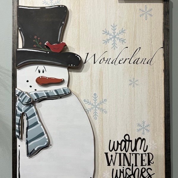 Snowman Sign SVG, Digital File, Laser File - Etsy
