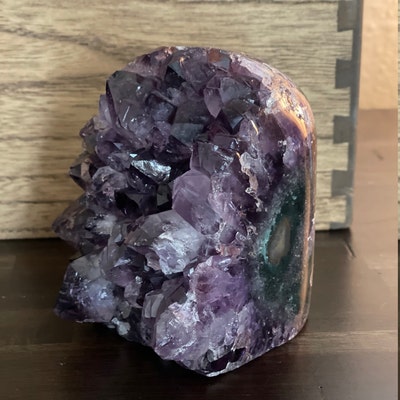 Amethyst Geode Unique Raw Crystal Cluster - Etsy