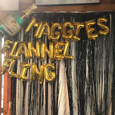 Flannel Fling Banner Balloons Flannel Fling Bachelorette Party Decor ...