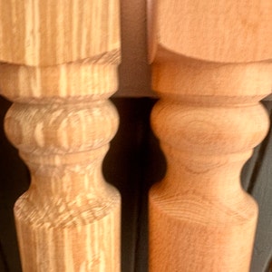 Turned Table Legs, Set of 4, Table Legs Wood, Dining Table Legs, Mid ...