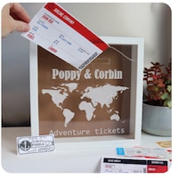 Personalised Ticket Collection Box | Cinema Gig Ticket's Memory Box ...
