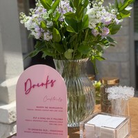 Triple Sign Cocktail Drinks Menu Printed Drinks Menu, Modern Arch ...