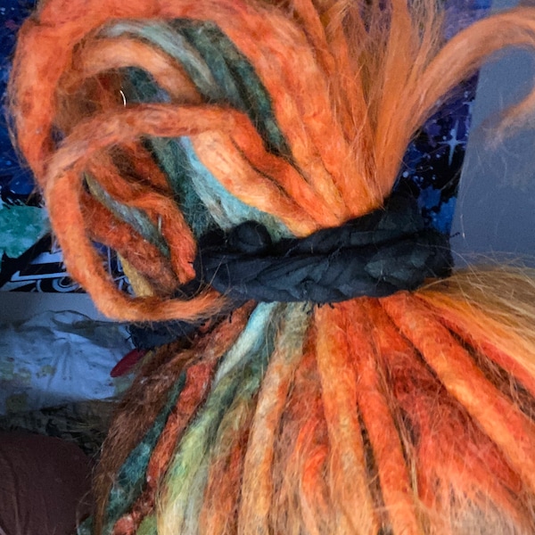 Extra Long Braid LOC TIE Bendable Dread Tie up Dreads Wired Dread Tie ...