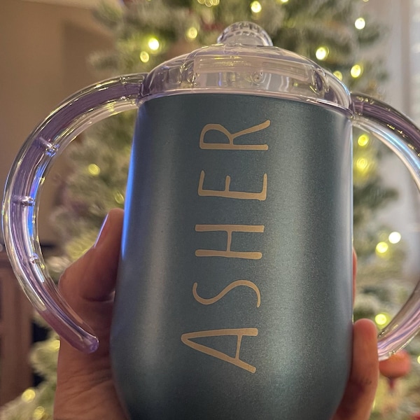 Personalized Sippy Cup, Stainless Steel Toddler Cup, Birthday Gift, Kid ...