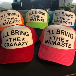 NEON PARTY Hatsbachelor Party Hat Crew Hat Team Crew | Etsy