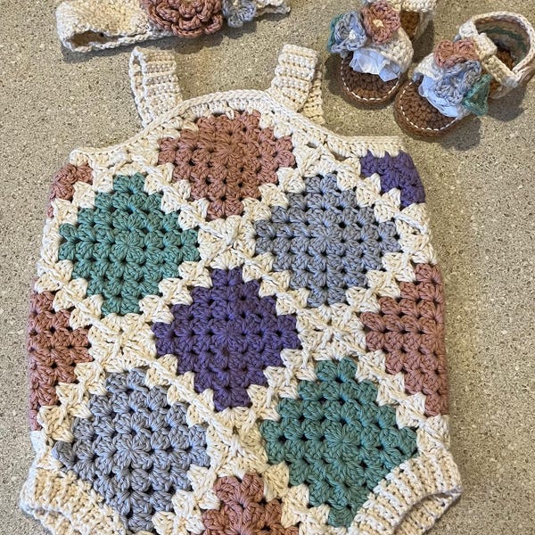 Daisy Square Bonnet Crochet Pattern - Etsy