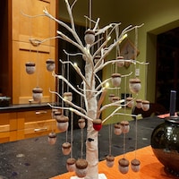 Acorn Gnome Ornaments, Holiday Decor, Grumpy Christmas Tree Ornaments ...