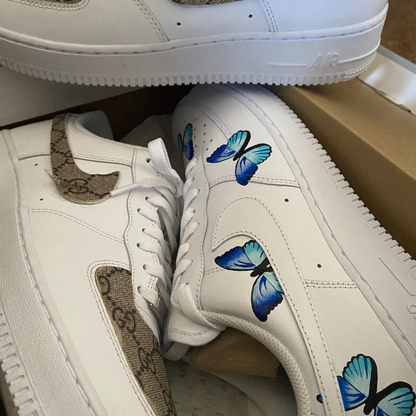 Hand Painted Custom Air Force 1 Low Fire Flame AF1 Customized Made to ...