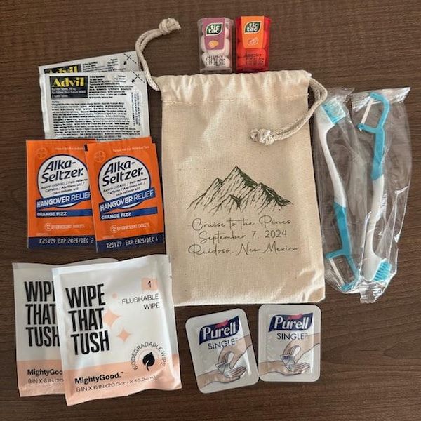 Hangover Kit Bags Hangover Kits Groomsman Gift Bachelor Party Hangover ...