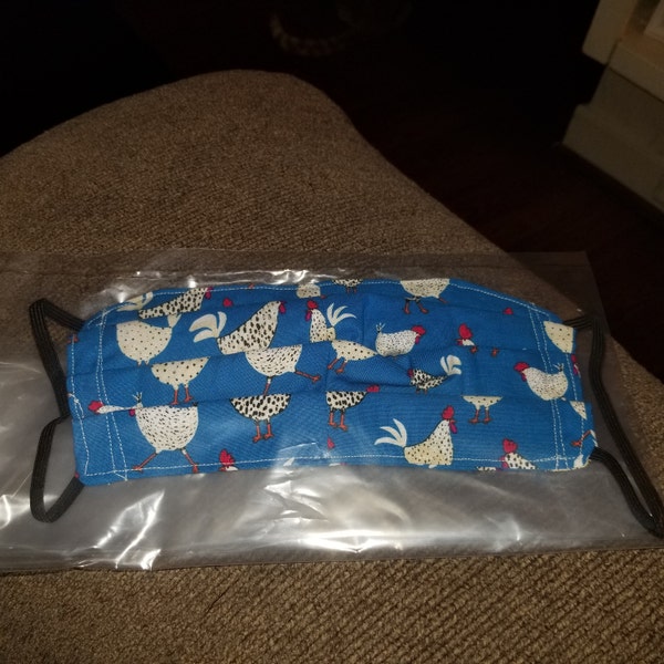 Washable Tie Back Face Mask for Adults Men Women. Quality Comfortable ...