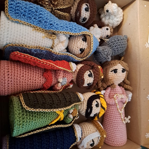 Nativity Crochet Set, Holy Family Crochet, Amigurumi Handmade Nativity ...