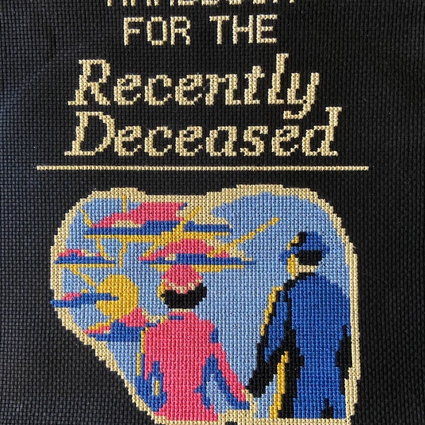 Handbook For The Recently Deceased Cross Stitch Pattern Gothic