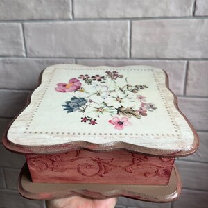 Vintage Tea Box, Tissue Box and Tray Tea Box With 9 Compartments Wooden ...