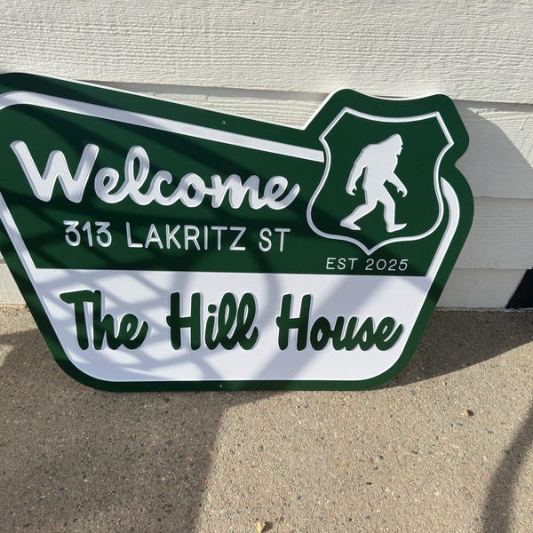 Custom Carved PVC Street Sign | Family Name Cabin Road Sign | Custom ...