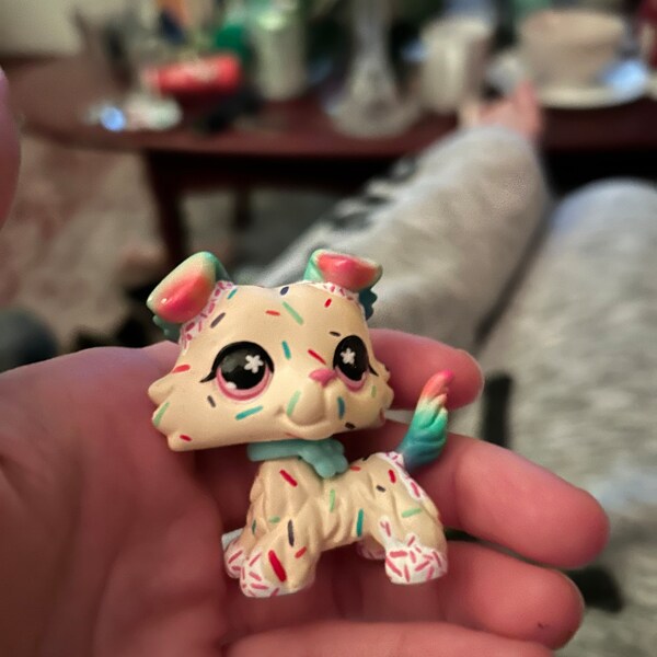 Littlest Pet Shop LPS Custom Strawberry Ice Cream Husky - Etsy