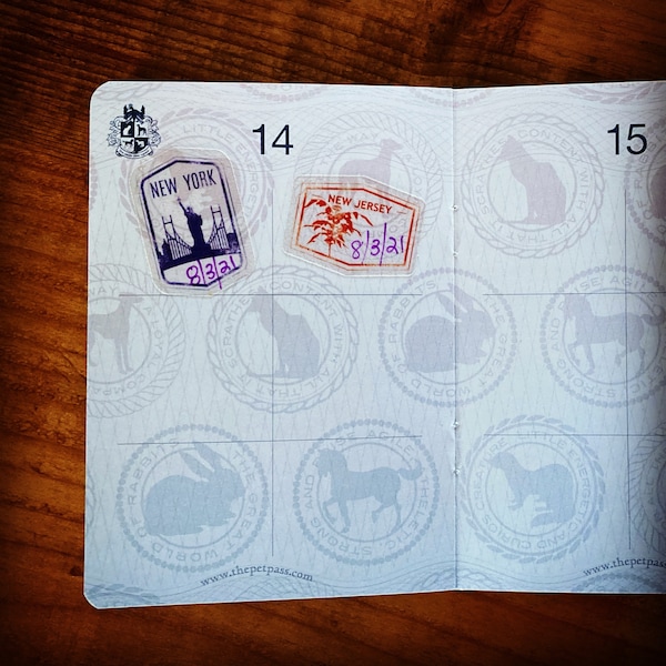 The Pet Pass 50 US State Stamp Stickers! - Etsy