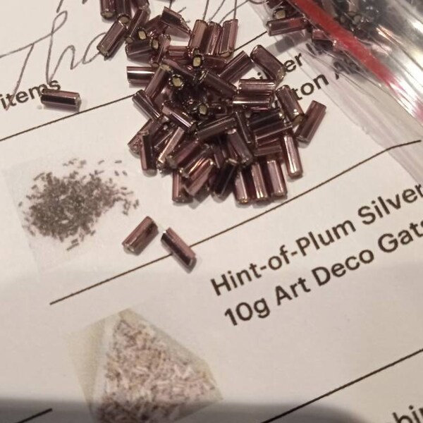 Matte Shiny Silver 4mm Bugle Beads Modern Czech Glass Bugle Beads 10g ...