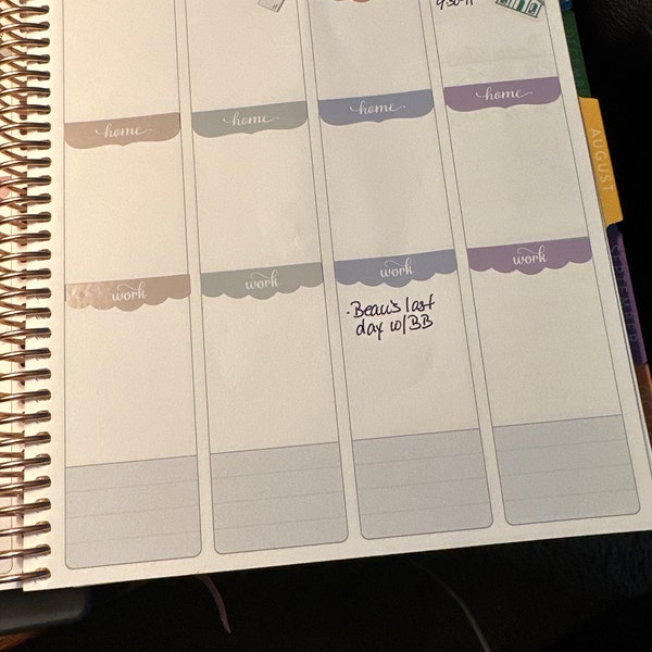 12 Weekend Header Stickers, Colorful Banner Planner Stickers, for 2025 ...