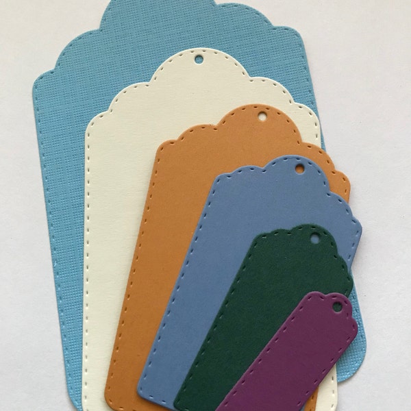 Stitched Tags Metal Cutting Dies - Nesting Metal Craft Dies - Tag Craft ...