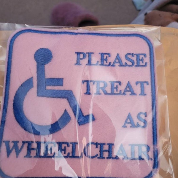 Treat as Wheelchair Sign, Disabled Buggy Tag, Wheelchair Pram Clip ...
