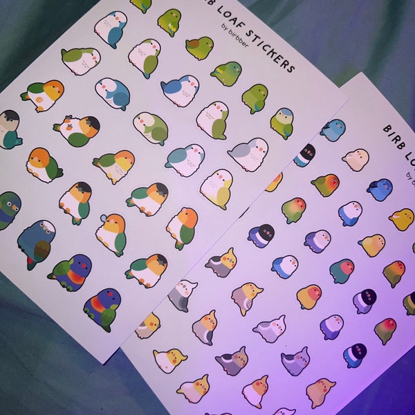 Bird Loafs Sticker Sheets - Etsy