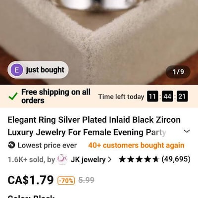 Daily Wear Ring, Women's Wedding Ring, 1.7CT Moissanite, Gift for Her ...