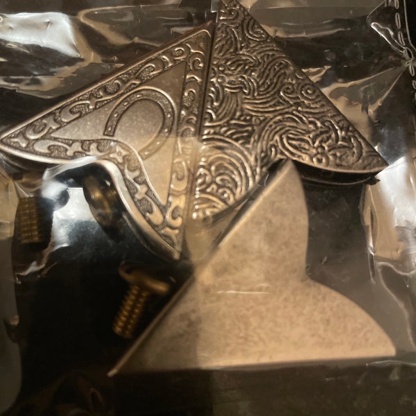 Western Collar Tip, Antique Silver, Set of 3 - Etsy