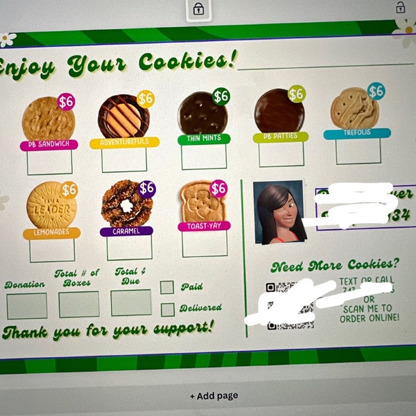 Editable Girl Scout Cookie Sign 2024, LBB ABC Cookie Menu Price List ...