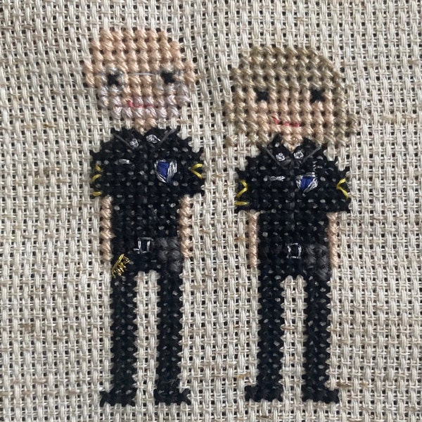 Custom Cross Stitch Family Portrait Personalized Gift Present Birthday ...