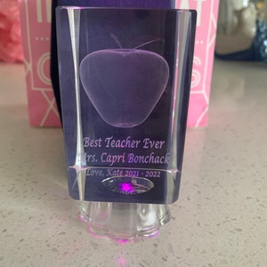 Rectangular 4 LED Crystal Light Base Display Stand Multi-color - Etsy