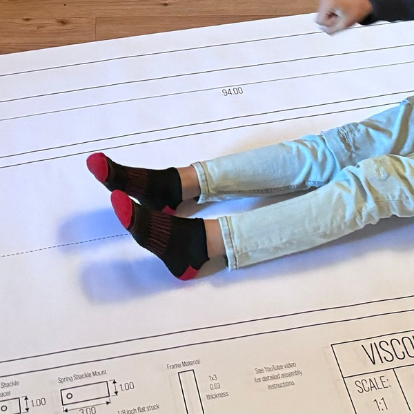 Cyclekart Frame Plan Full Scale - Etsy