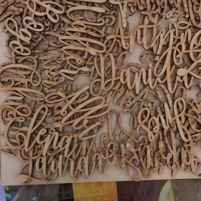 Custom TABLE NAMES wooden Custom wedding table name topper | Etsy