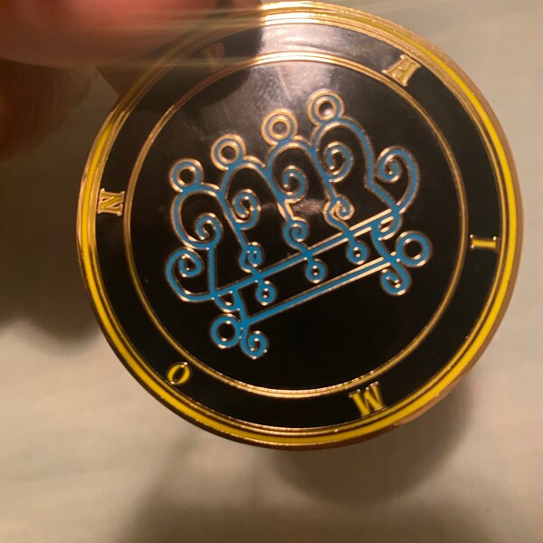 Paimon Sigil Necklace // Ars Goetia Demon Seal // Lesser Key of Solomon ...