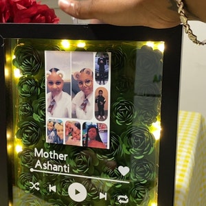 Light-up Shadow Box, Personalized Shadow Box With Lights, Hand-rolled ...