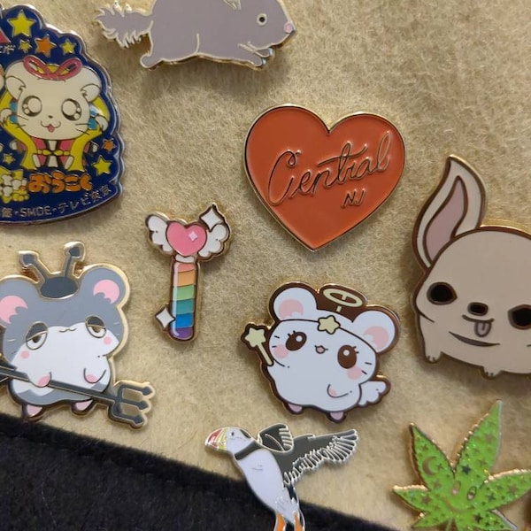 Running Chibi Chinchilla Enamel Pin - Etsy