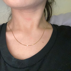 Gold Necklace, Solid Gold Chain, Tiny Gold Chain, Dainty Gold Chain ...