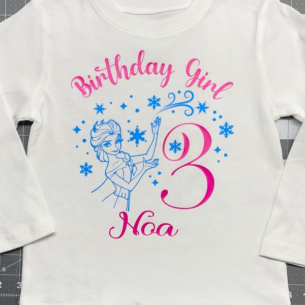 Elsa Birthday Girl 3rd Birthday Queen Elsa Princess Birthday INSTANT ...