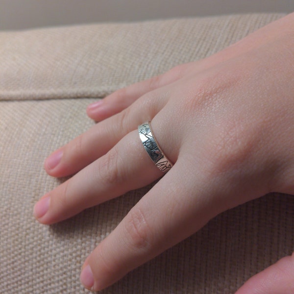 ASL Custom Name Stacking Wrap Ring | American Sign Language Gift | ASL ...