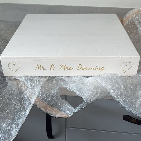 Personalised Rustic Square Wedding Cake Stand white or Oak Stain - Etsy