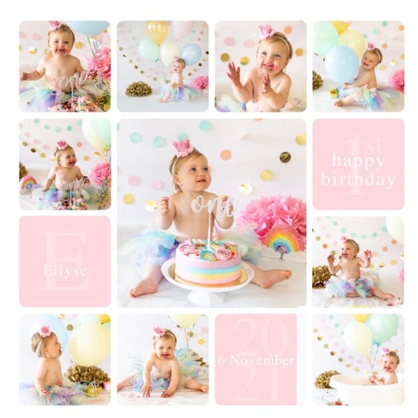 Cake Smash Template, Story Board Template, Cake Smash Storyboard, 12x12 ...