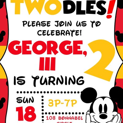 Boy Birthday Invite 2nd Birthday Invitation Boy Birthday Theme Digital ...