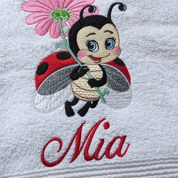 Ladybug and Flower Embroidery Design Machine Embroidery Floral ...