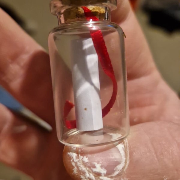 Miniature Message in a Bottle Personalised Customisable Choose Your Own ...