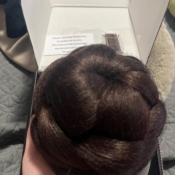 Faux Hair Bun Chignon Updo Wedding Bun Hairstyle Bun Hairpiece VIOLET ...