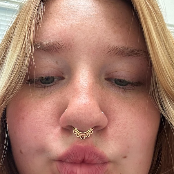 Silver 6mm Septum Ring, Dainty Septum Hoop, Small Septum Ring, Silver ...