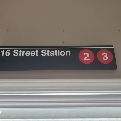 116 Street Station New York City Subway Sign Wood Sign - Etsy