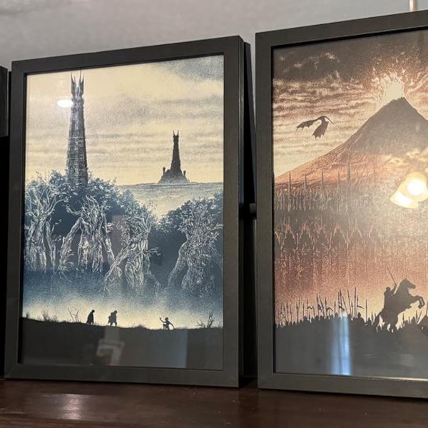 Jujutsu Kaisen Poster 3 Set Framed Wall Art / Canvas / Art Print, Manga ...