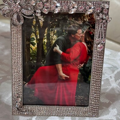 Jeweledtahari Frame, Gold Tone, Jeweled Photo Frame, Bold Blue, Green ...