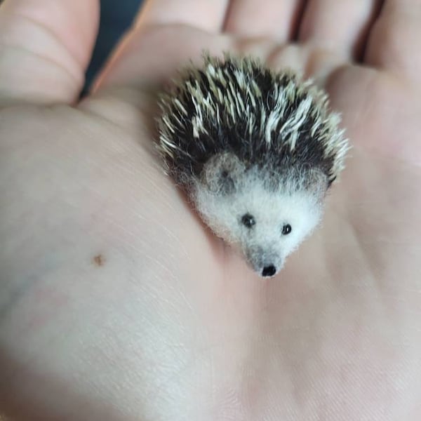 Miniature Hedgehog - Felted Hedgehog - Cute Hedgehog - Hedgehog ...